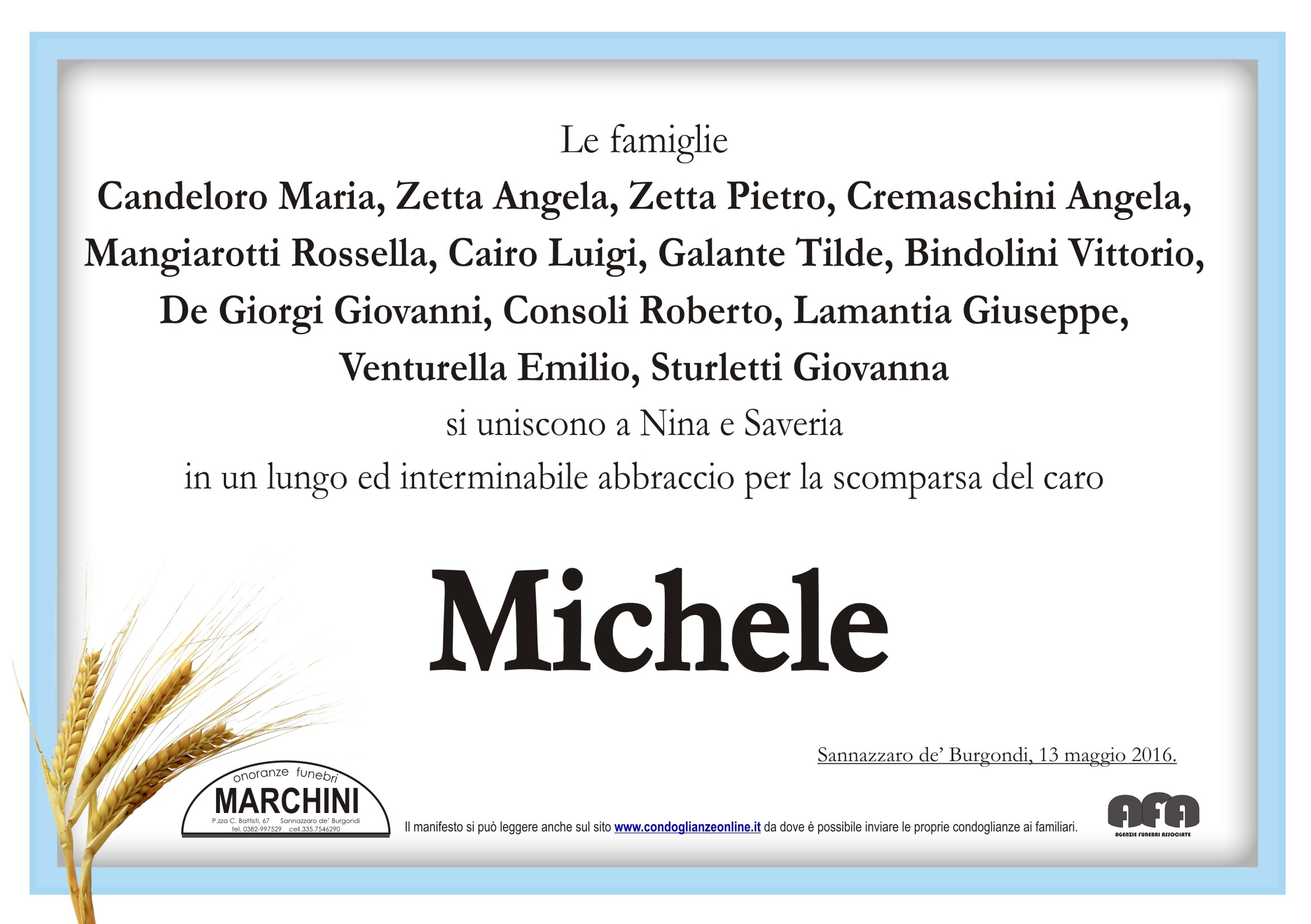 Condoglianzeonline.it il portale dedicato ai necrologi - PINOTTI ...