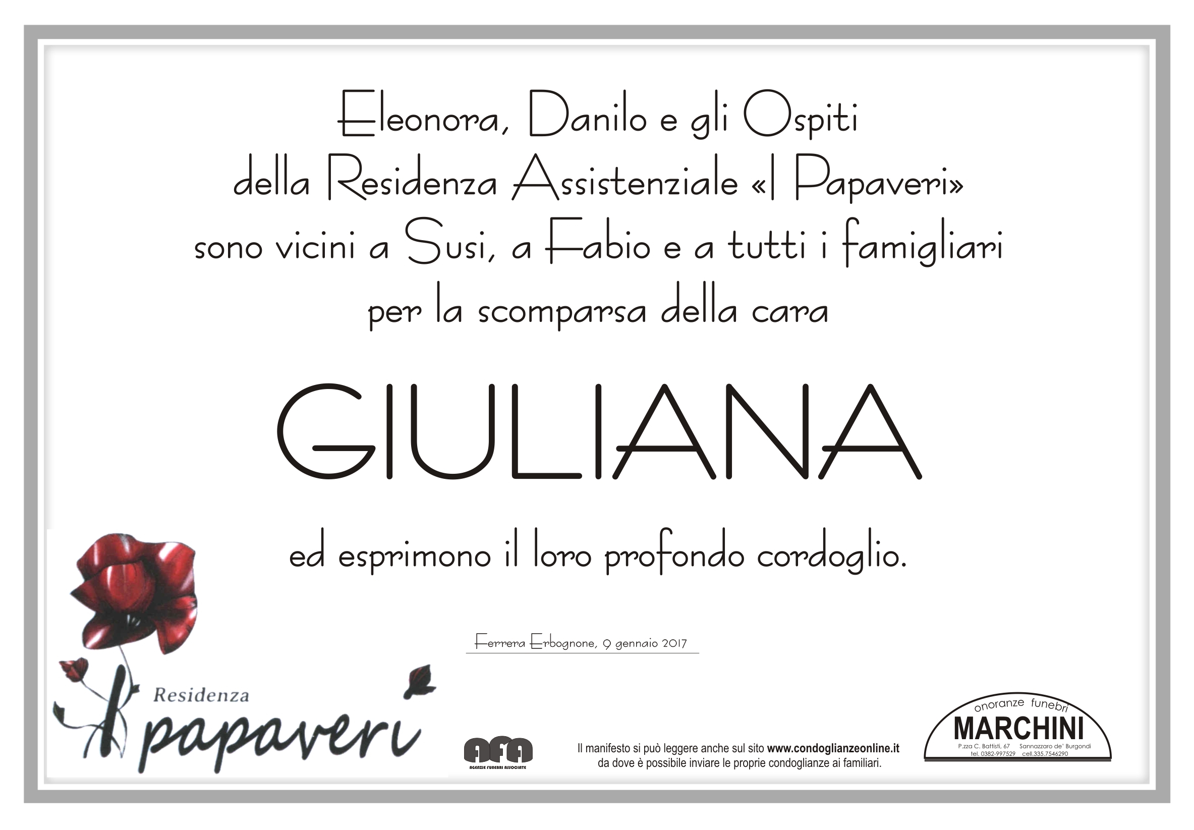 Condoglianzeonline.it il portale dedicato ai necrologi - CREMASCHINI ...